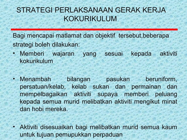 Tajuk 1 Pengenalan Pengurusan Kokurikulum | PPT
