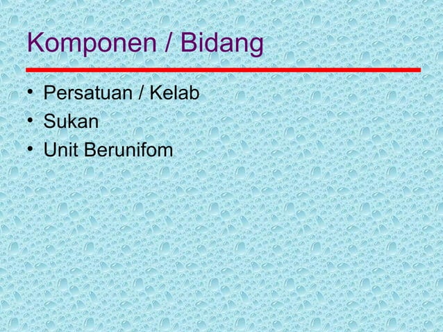 Tajuk 1 Pengenalan Pengurusan Kokurikulum | PPT