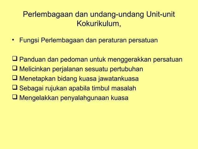 Tajuk 2 Penubuhan Unit-Unit Kokurikulum | PPT
