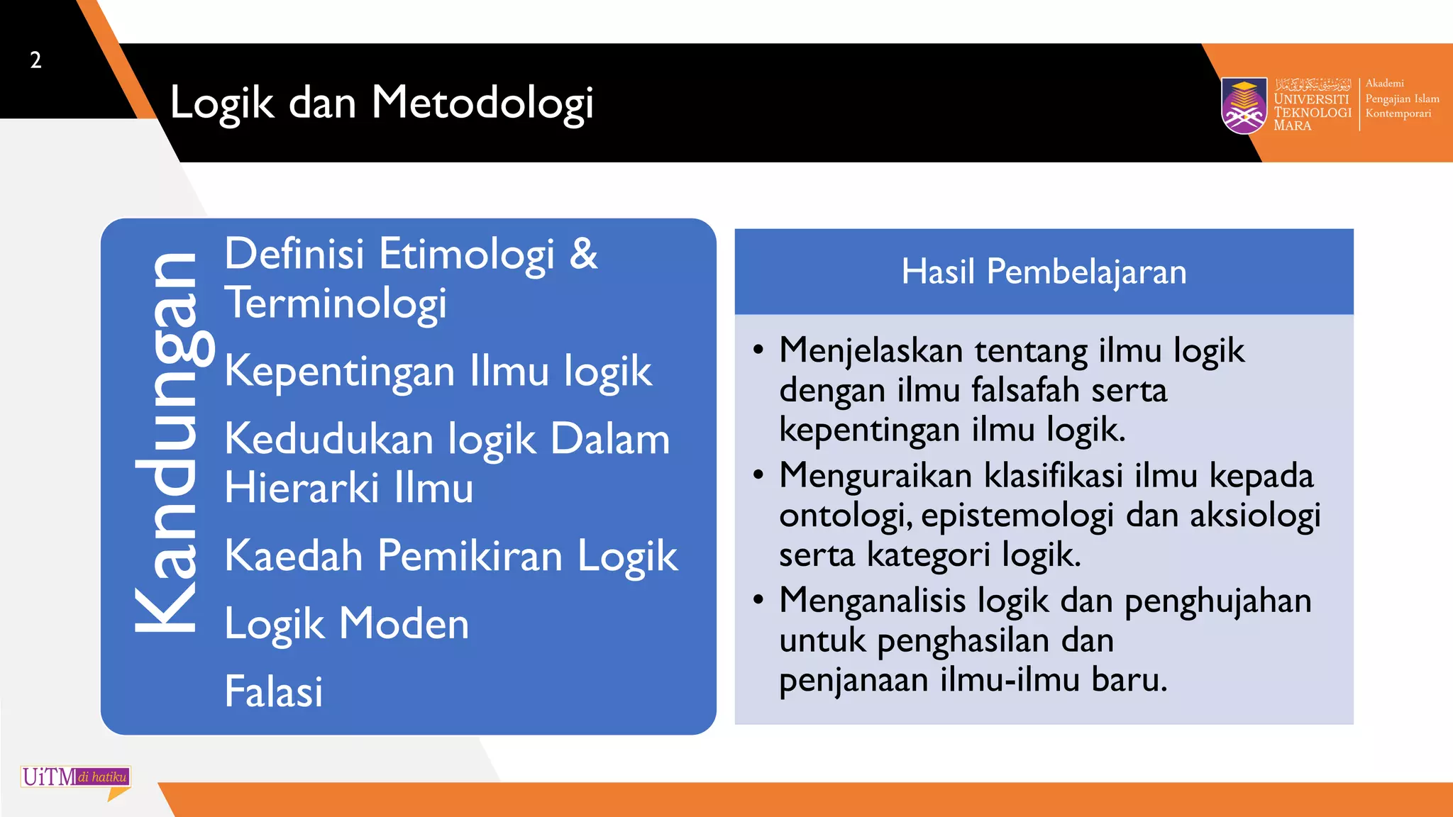 Tajuk 3 Logik dan Metodologi | PDF