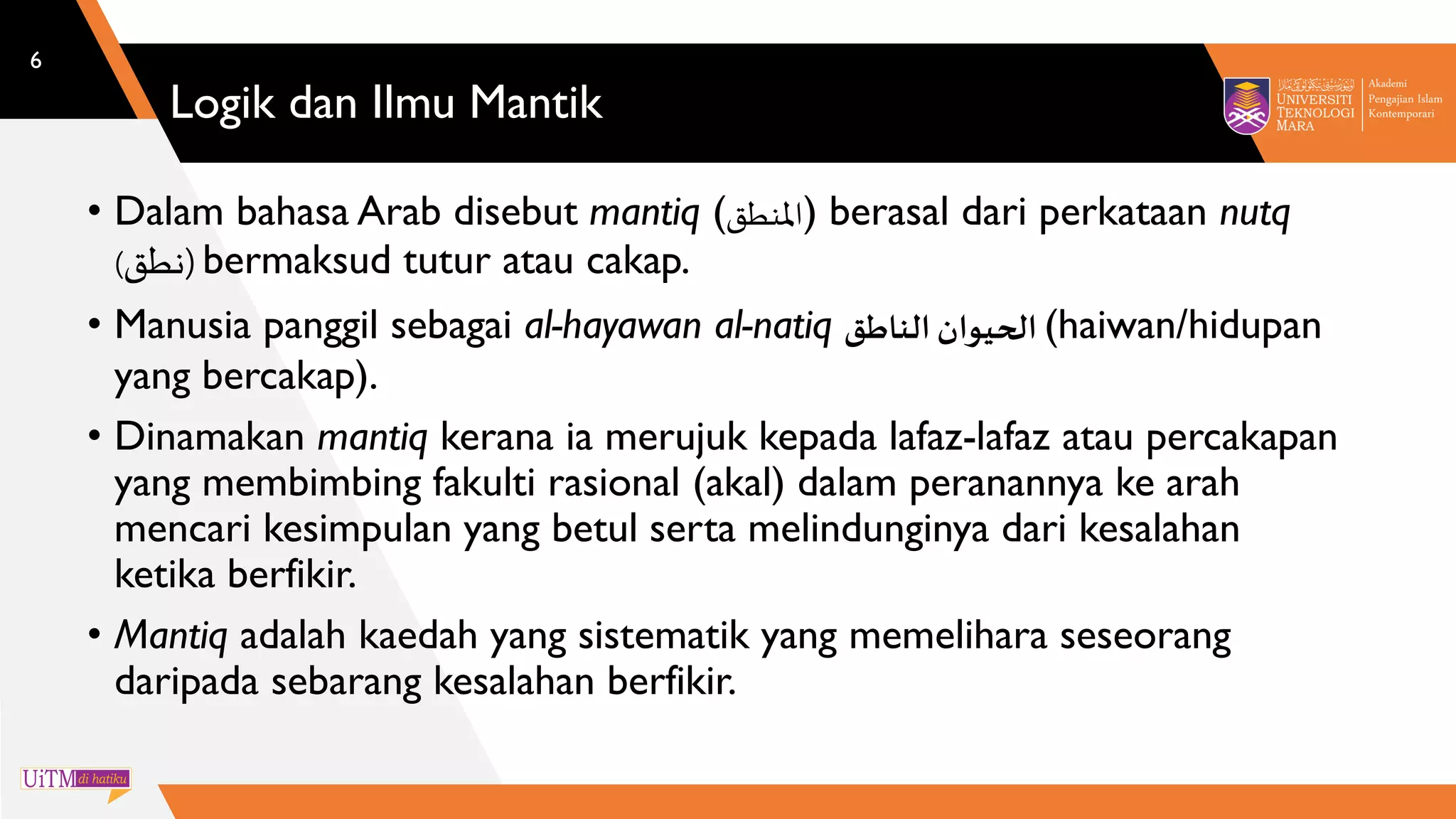 Tajuk 3 Logik dan Metodologi | PDF