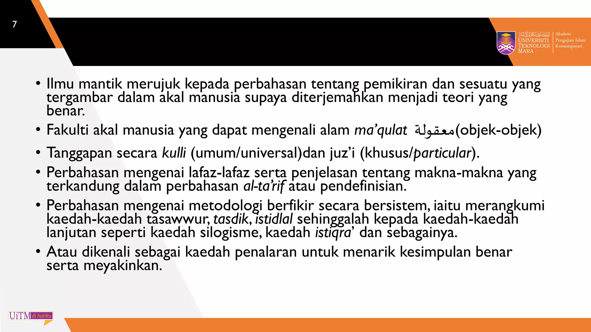 Tajuk 3 Logik dan Metodologi | PDF