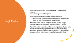 Tajuk 3 Logik dan Metodologi | PDF