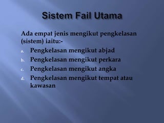 Tajuk 3 sistem fail | PPT