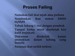 Tajuk 3 sistem fail | PPT