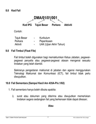 Tajuk 3 sistem fail dan surat menyurat 1 | PDF