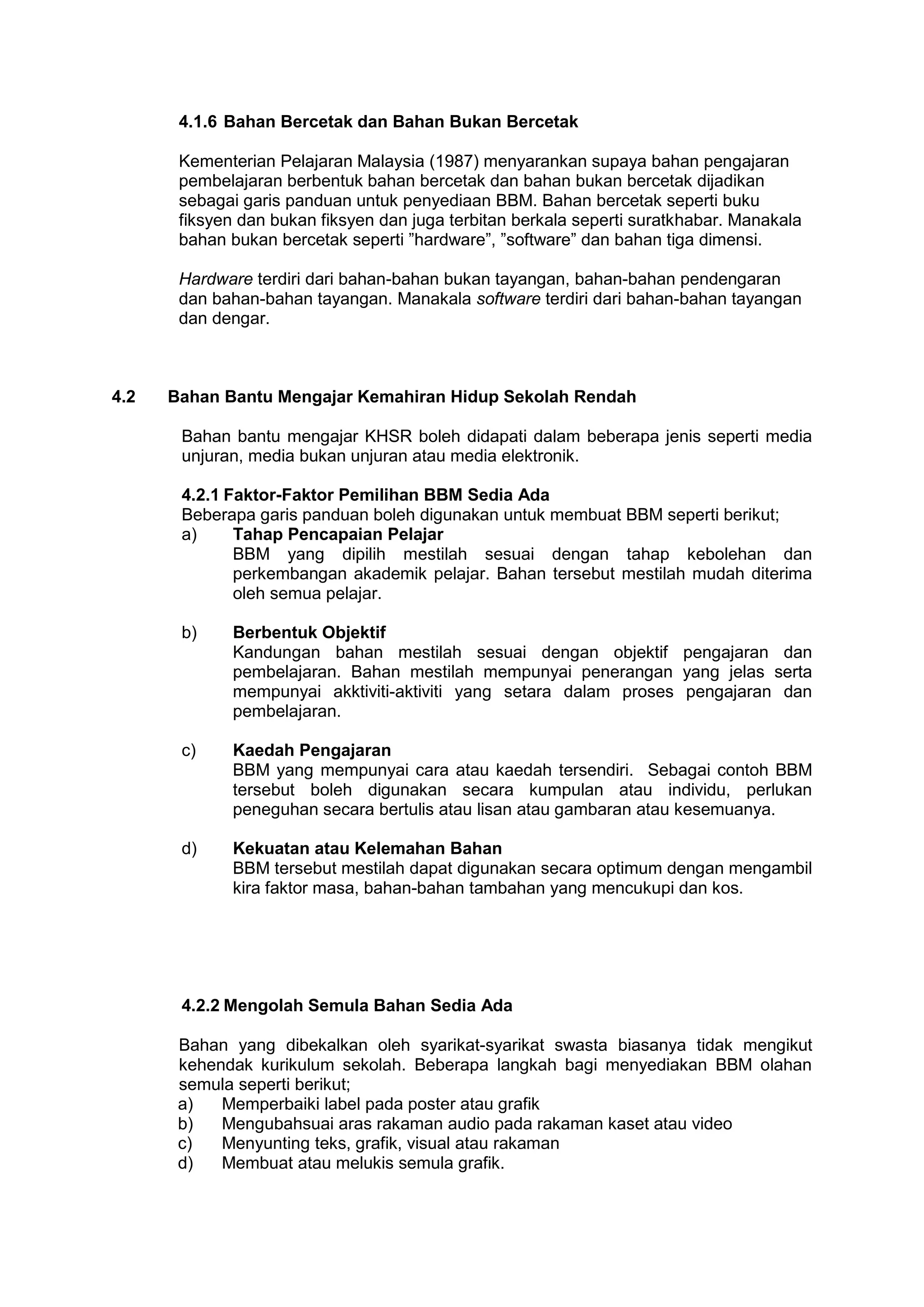 Tajuk 4 bahan bantu mengajar | PDF