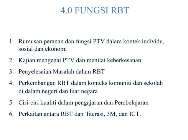 PERKEMBANGAN RBT | PPT