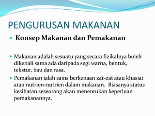 Tajuk 4 pengurusan kesihatan, keselamatan dan makanan | PPTX