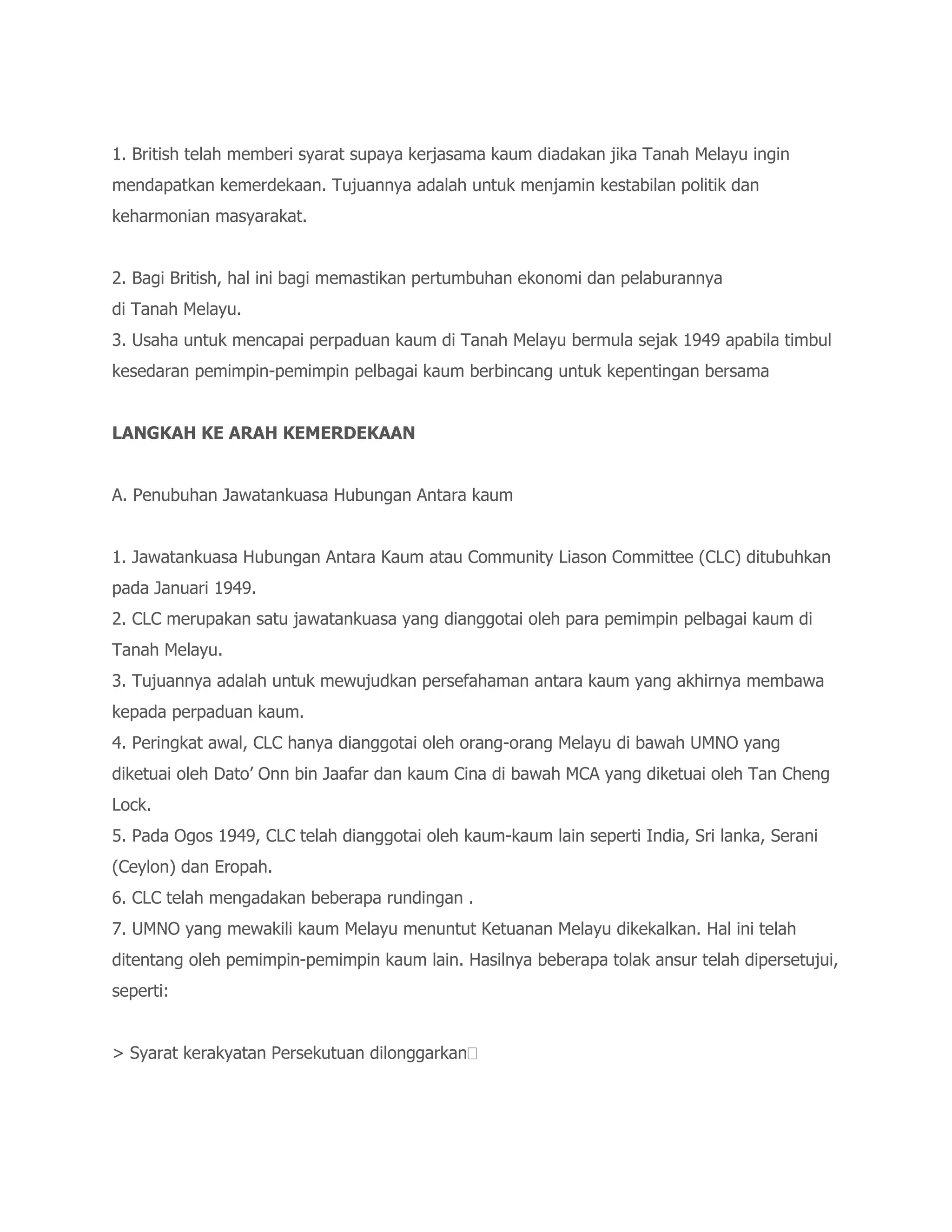 perjuangan mencapai kemerdekaan | DOCX