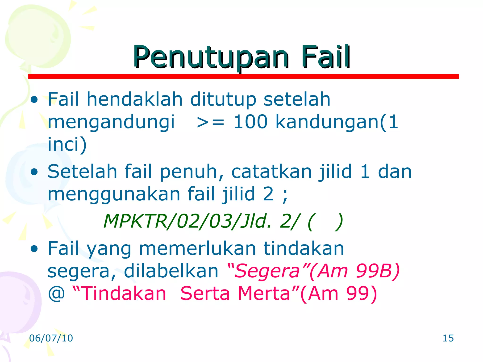 Tajuk 4 sistem fail dan surat menyurat | PPT