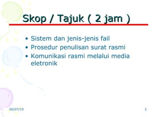 Tajuk 4 sistem fail dan surat menyurat | PPT