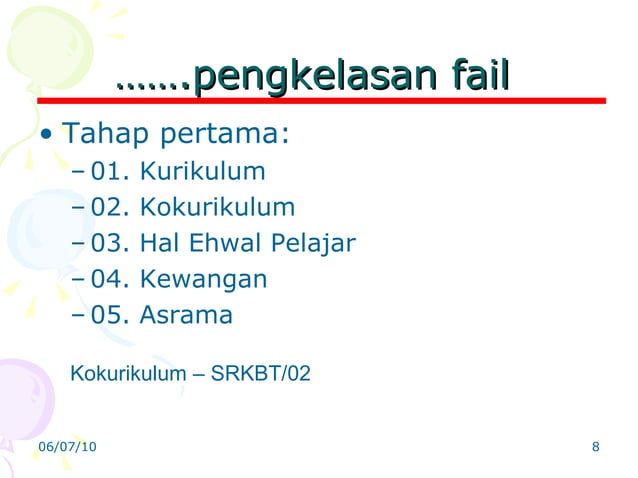 Tajuk 4 sistem fail dan surat menyurat | PPT