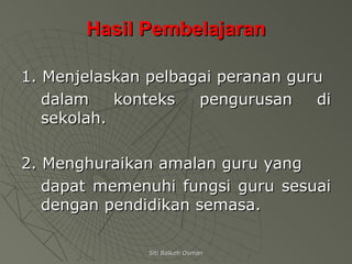 Tajuk 5 peranan guru sr | PPT
