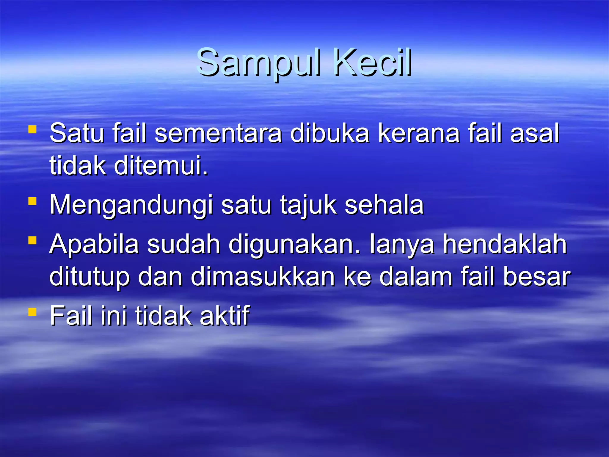 Tajuk 5 Sistem Fail dan Surat Menyurat | PPT