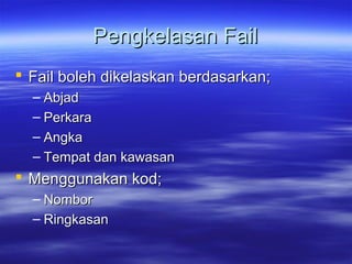 Tajuk 5 Sistem Fail dan Surat Menyurat | PPT