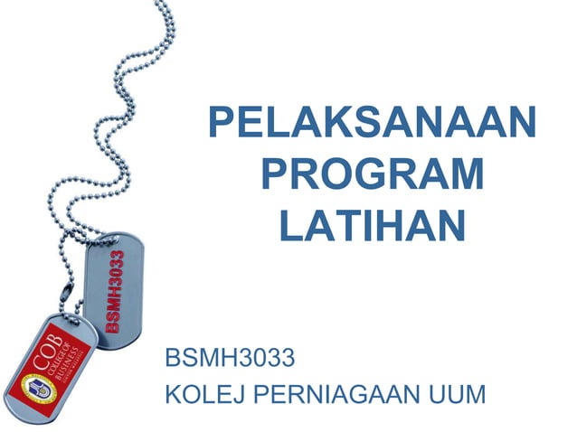 Tajuk 6 perlaksanaan program latihan | PPTX