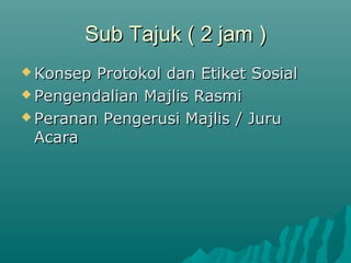 Tajuk 8 Majlis Rasmi | PPT