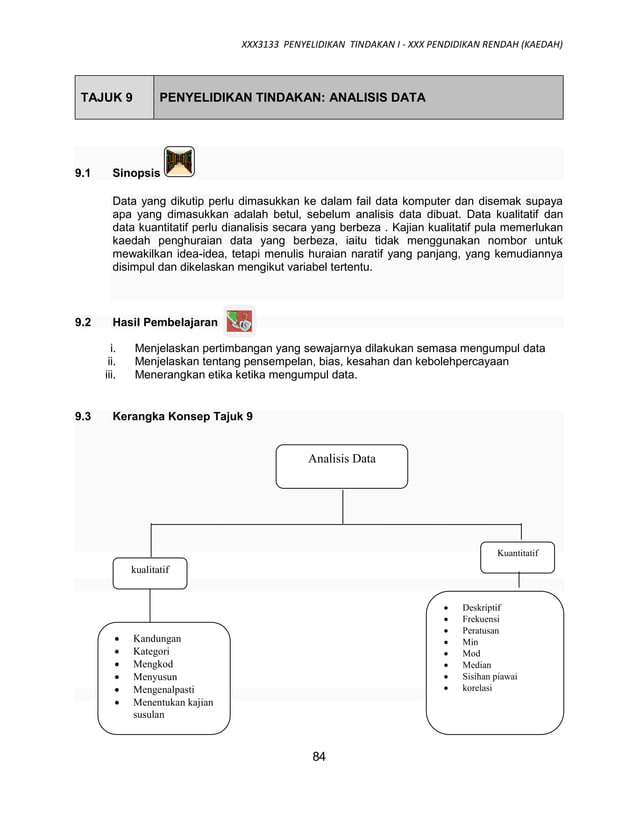 Tajuk 9 analisis data | PDF