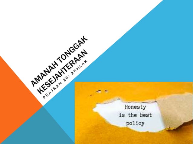 Pendidikan islam tingkatan 1 kssm Akhlak amanah | PPT