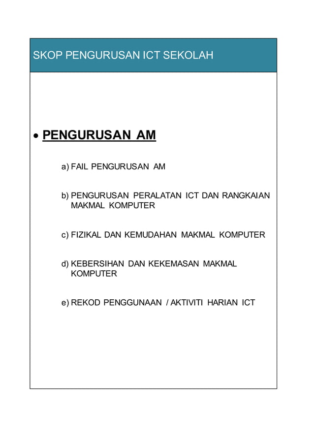 Tajuk fail pengurusan_ict | PDF