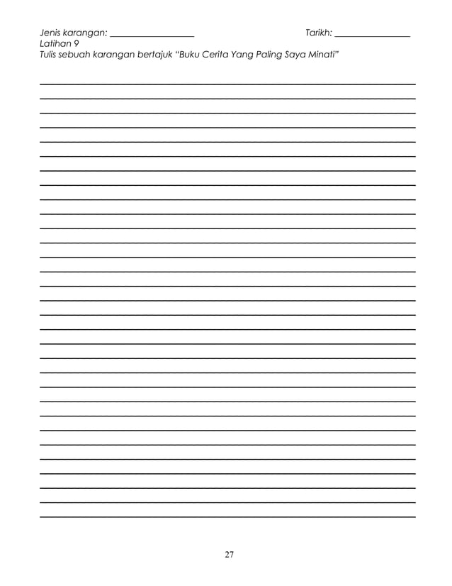 Tajuk karangan bm y5 2015 | DOC