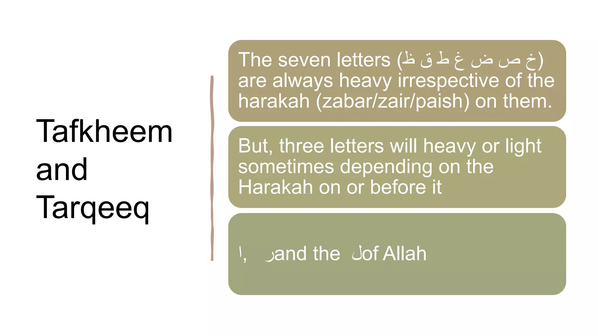 Tajweed basics | PPTX