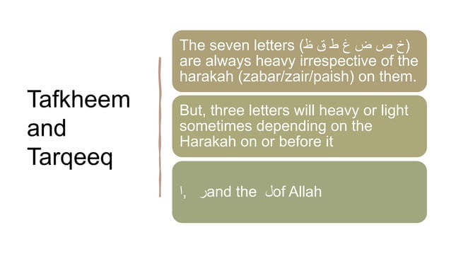 Tajweed basics | PPTX | Islam | Religion & Spirituality