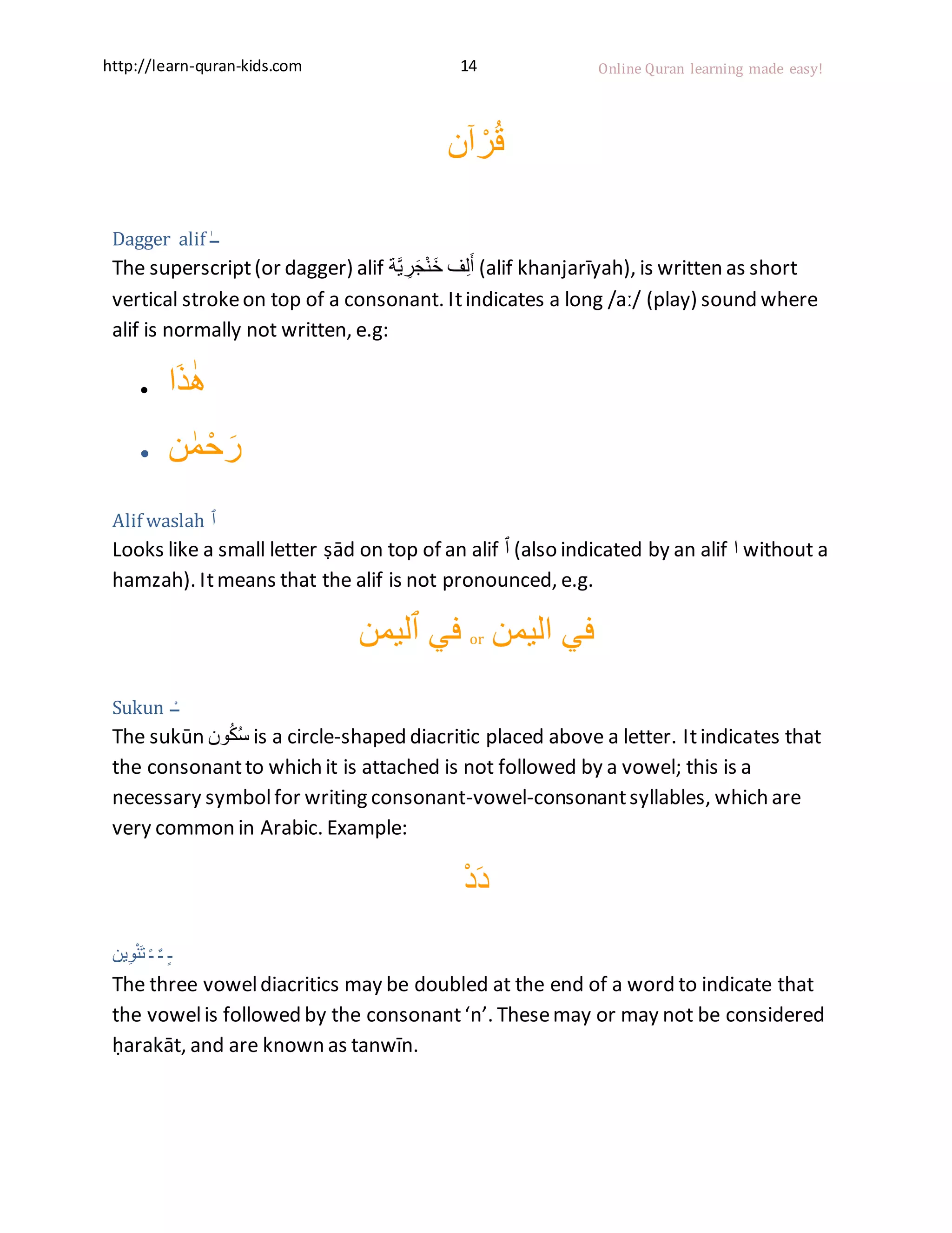 Tajweed for dummies by learn quran kids | PDF