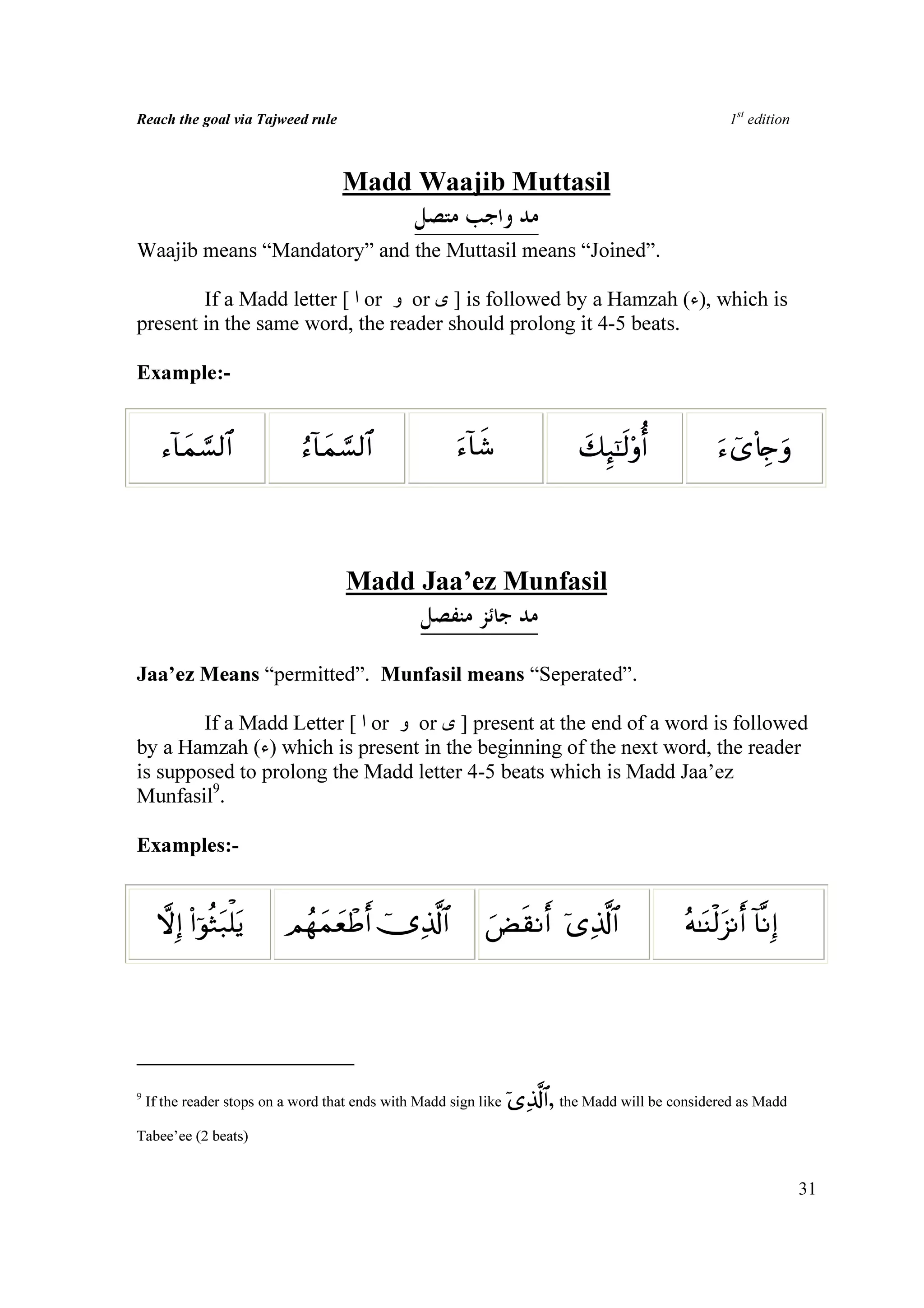 Tajweed Rules | PDF | Islam | Religion & Spirituality
