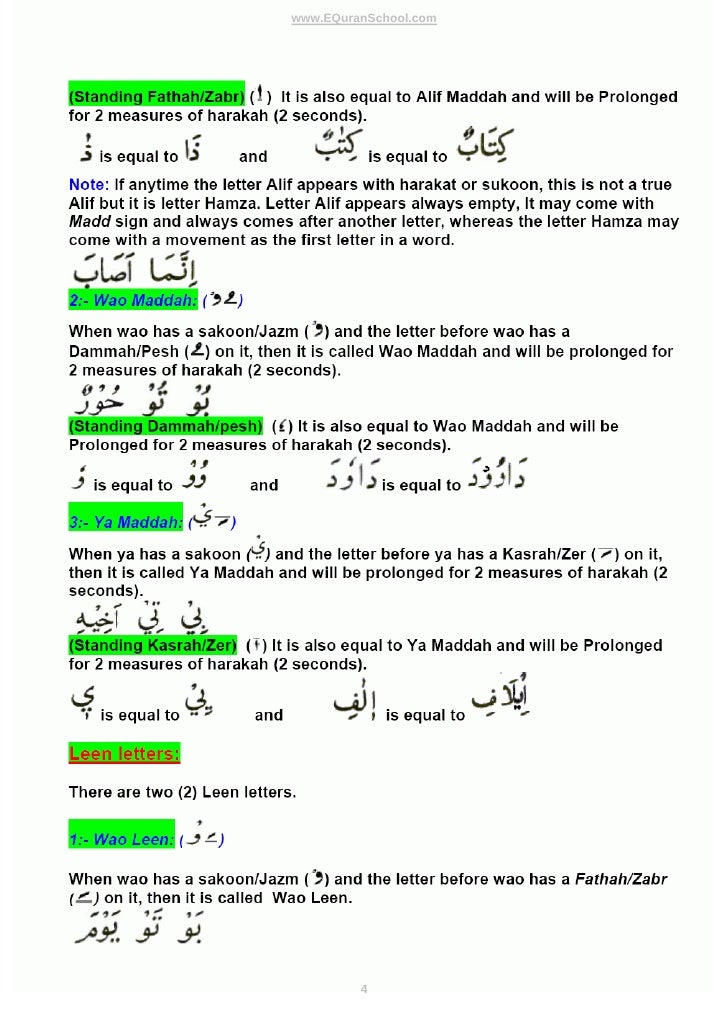 Tajweed Rules -:- Learn Quran with Basic Rules of Tajweed - Learn Bol…