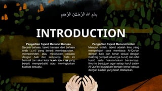 materi baru dasar tajwid mudah untuk pemula | PPTX