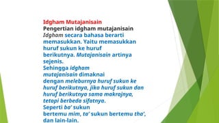 TAJWID-IDGAM DALAM BACAAN AL-QURANUL KARIM | PPTX