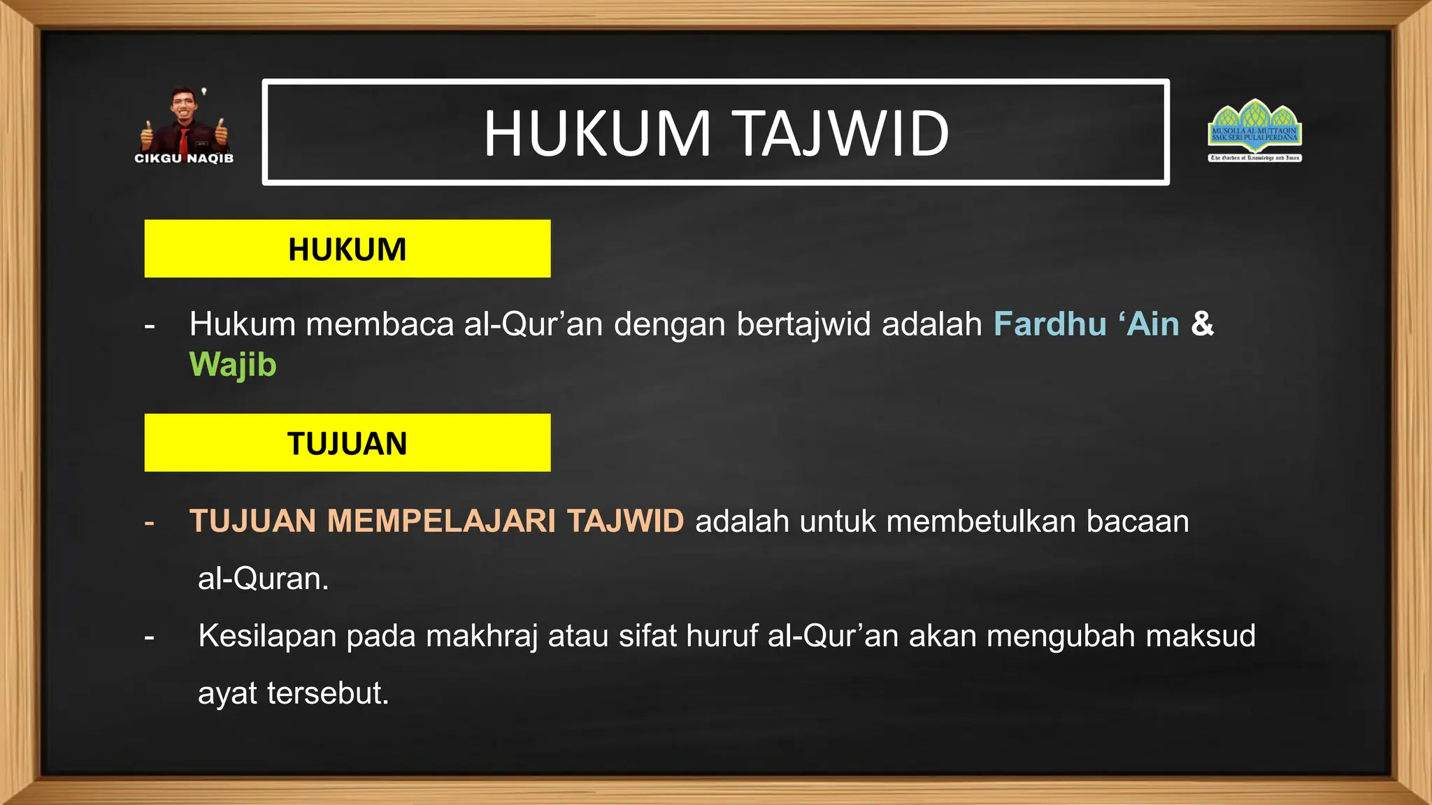 PENGENALAN TAJWID (Tajwid Tingkatan 1 KSSM) | PDF