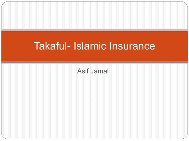 Takaful islamic insurance | PPTX