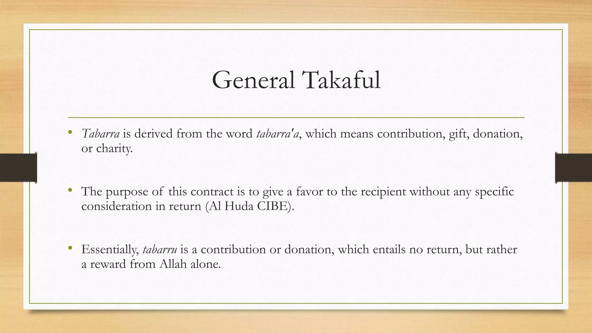 Takaful and Re-Takaful Explained | PPTX