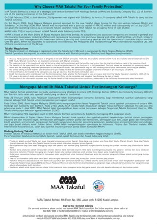 Takafulink plan 2 languages | PDF