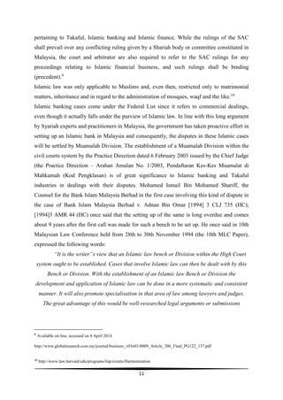 Islamic Banking and Takaful in Malaysia | PDF