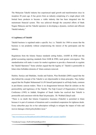 Islamic Banking and Takaful in Malaysia | PDF