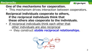 Lightweight Interactions for Reciprocal Cooperation in a Social Network ...