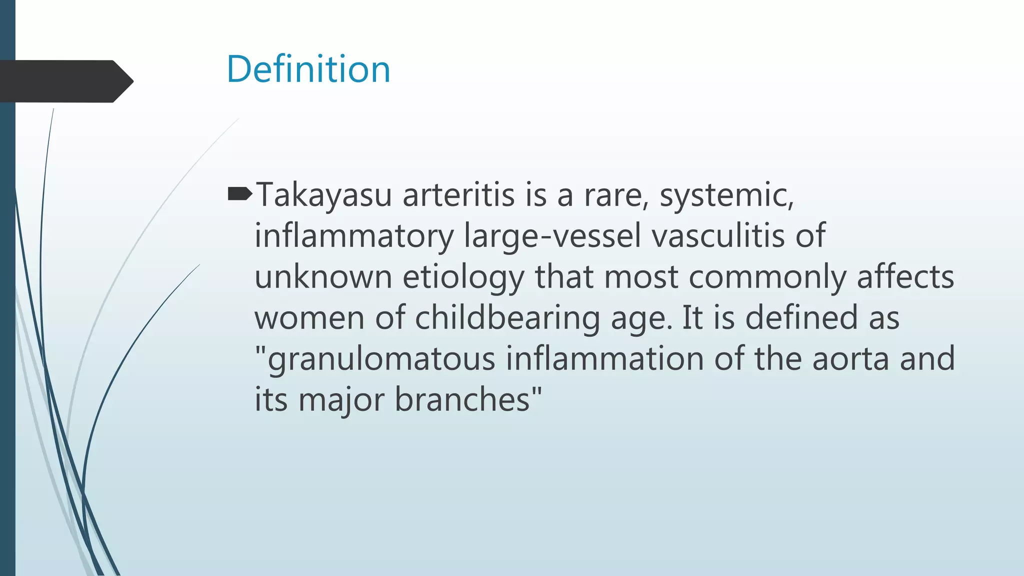 Takayasu arteritis –anatomy, classification physical examination | PPTX ...