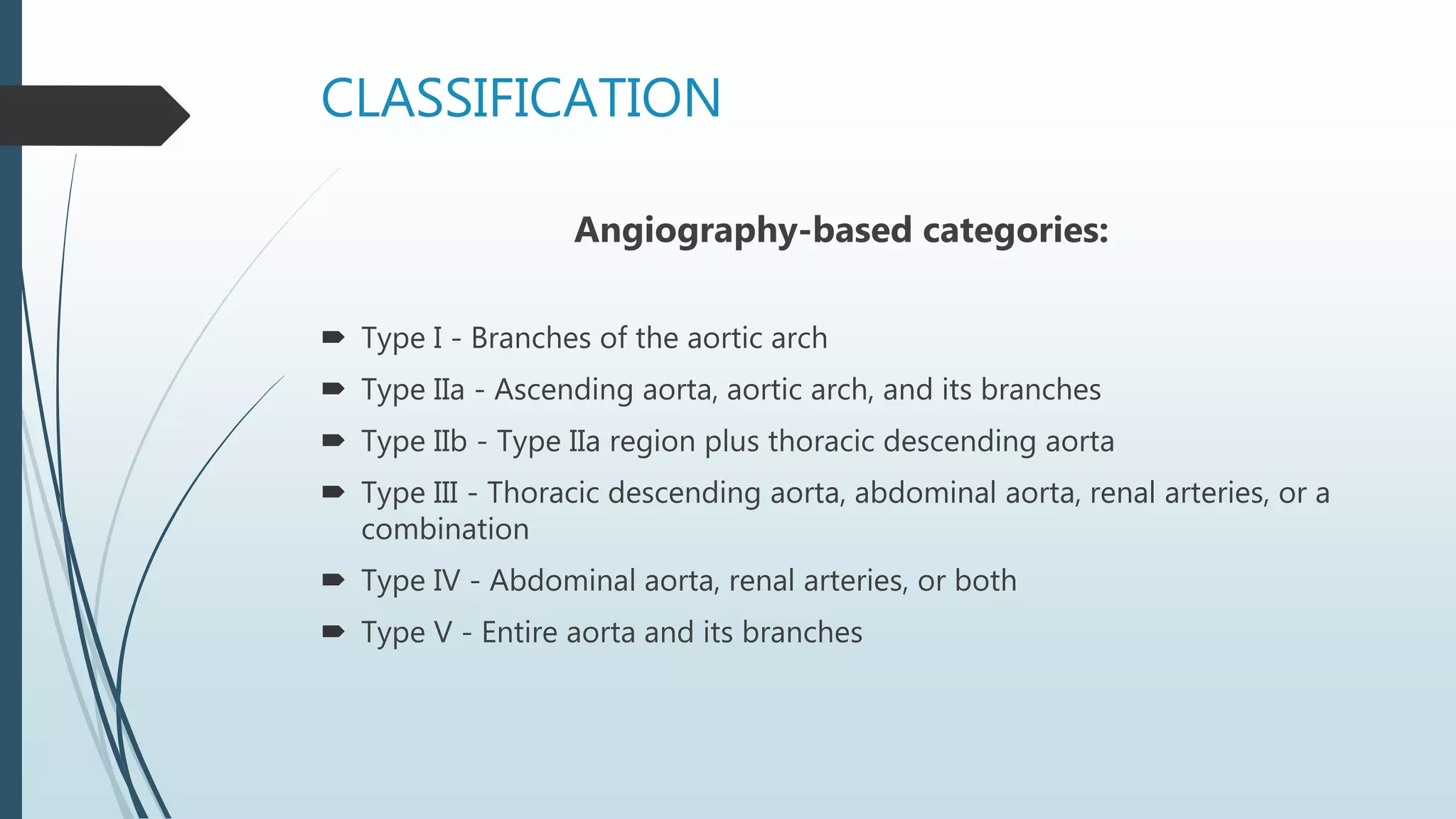 Takayasu arteritis –anatomy, classification physical examination | PPTX ...