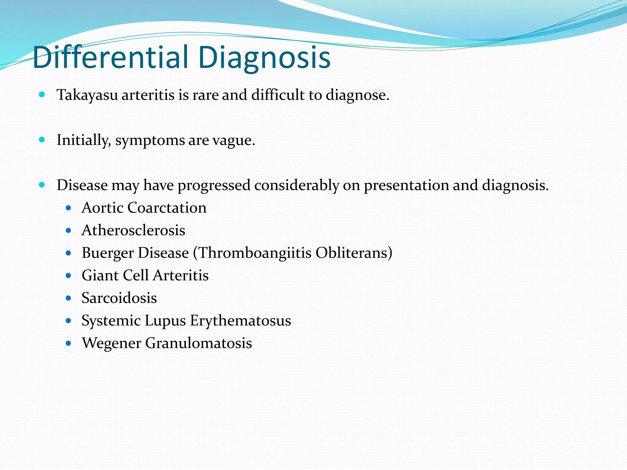 Takayasu's arteritis | PPTX