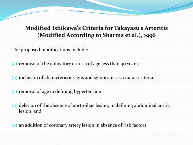 Takayasu's arteritis | PPTX | Heart and Cardiovascular Diseases ...