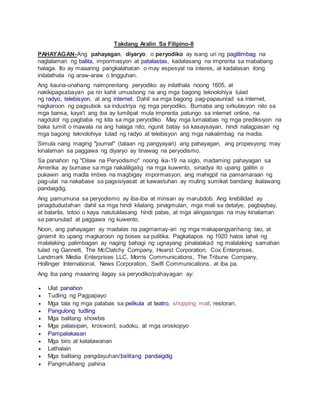 Takdang aralin-sa-filipino | DOCX