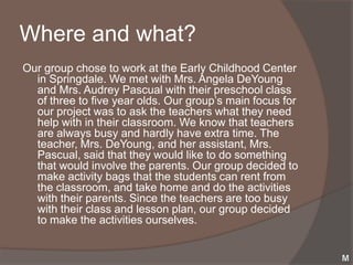 Take home activities | PPTX