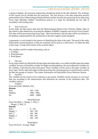 Take Off and Landing Prediction Using Fuzzy Logic | PDF