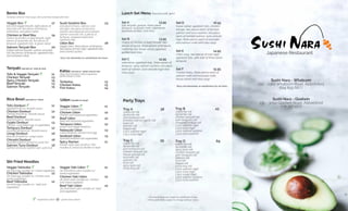 Take-Out Menu | SUSHI NARA | PDF