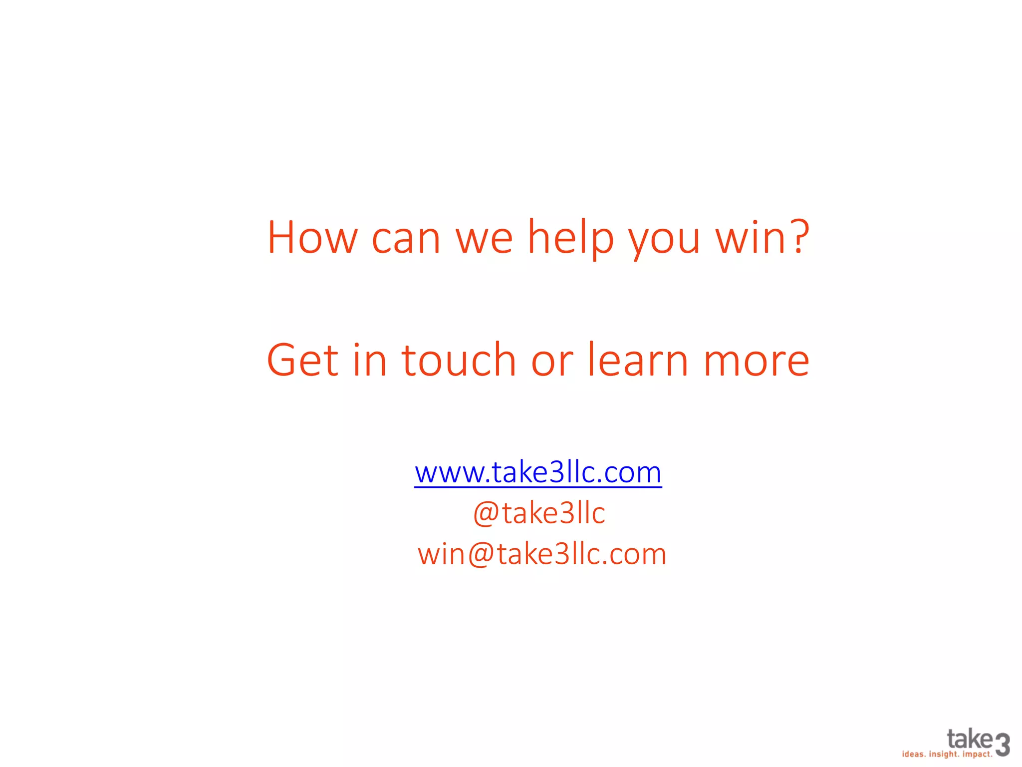 Take3 Capabilities | PPT