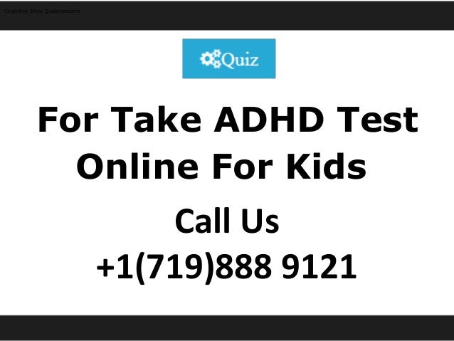 Take ADHD Test Online For Kids